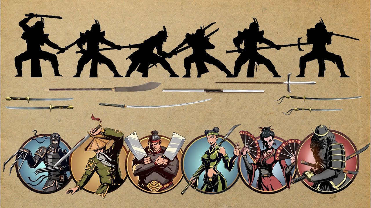 Shadow Fight 2 || Shogun and Bodyguard Weapons vs All Bosses💀 (iOS ...