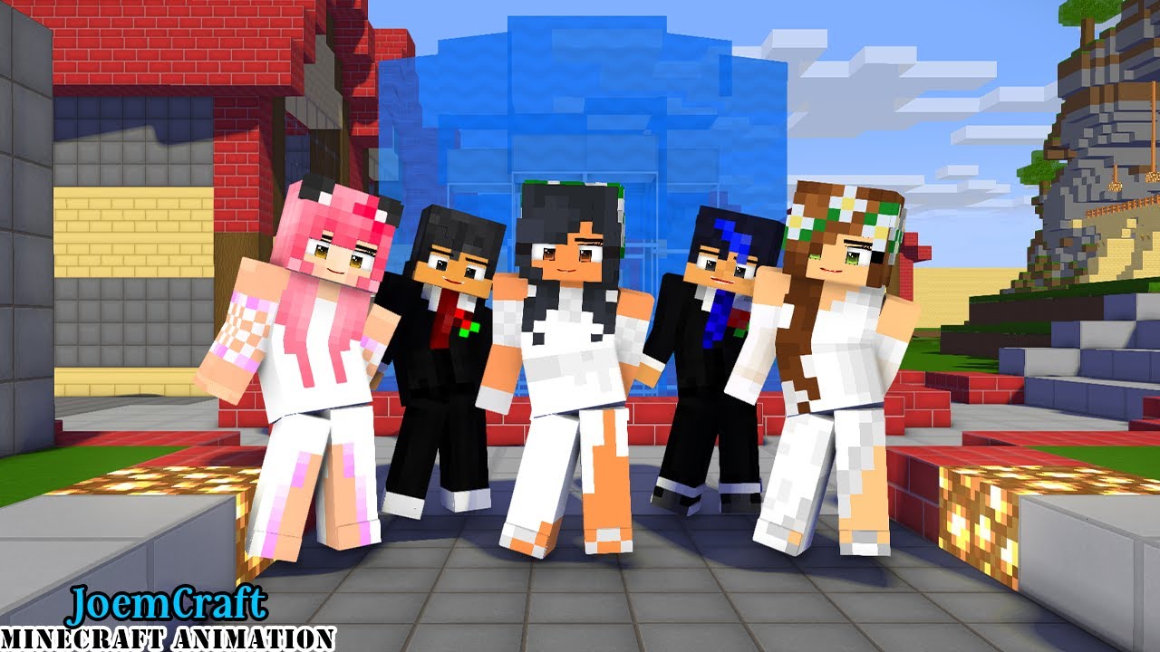 GOMY GOMY DANCE | THE WEDDING DRESS APHMAU FRIENDS CREW | CHICKEN WINGS ...