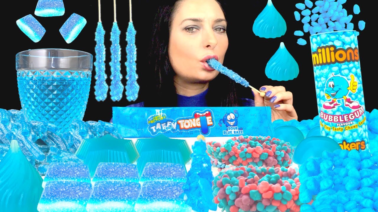 ASMR, BLUE SWEETS, NERDS ROPE, SOUR PUNCH, MILLIONS, ROCK CANDY, JELLY ...