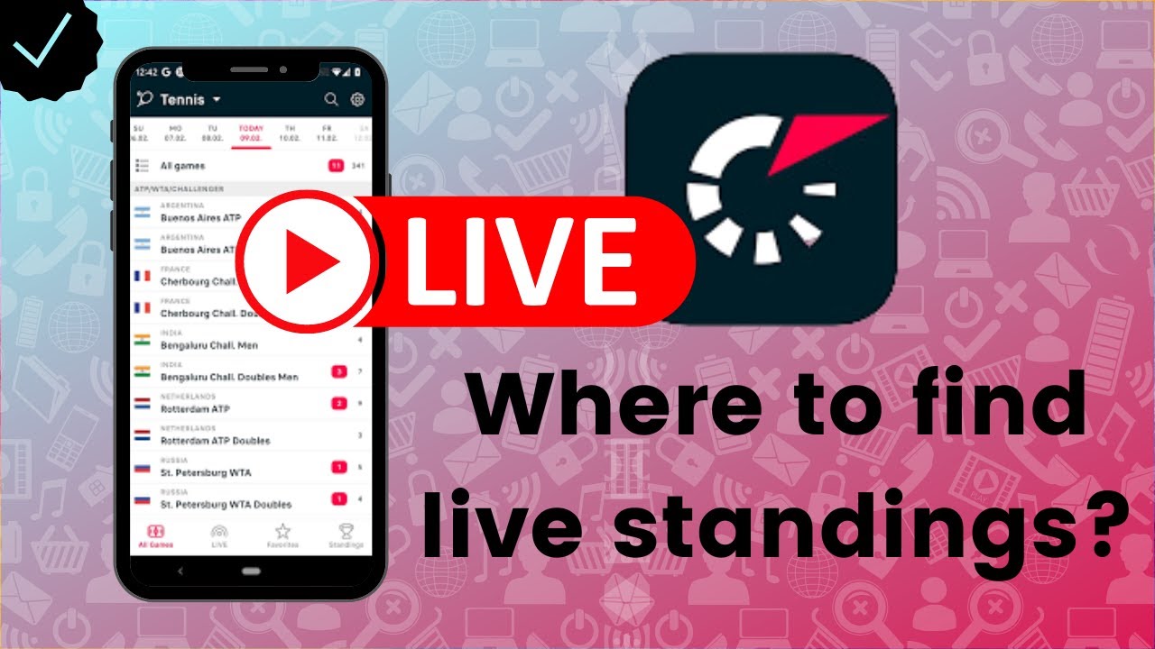 Where to find live standings on Flashscore? - YouTube