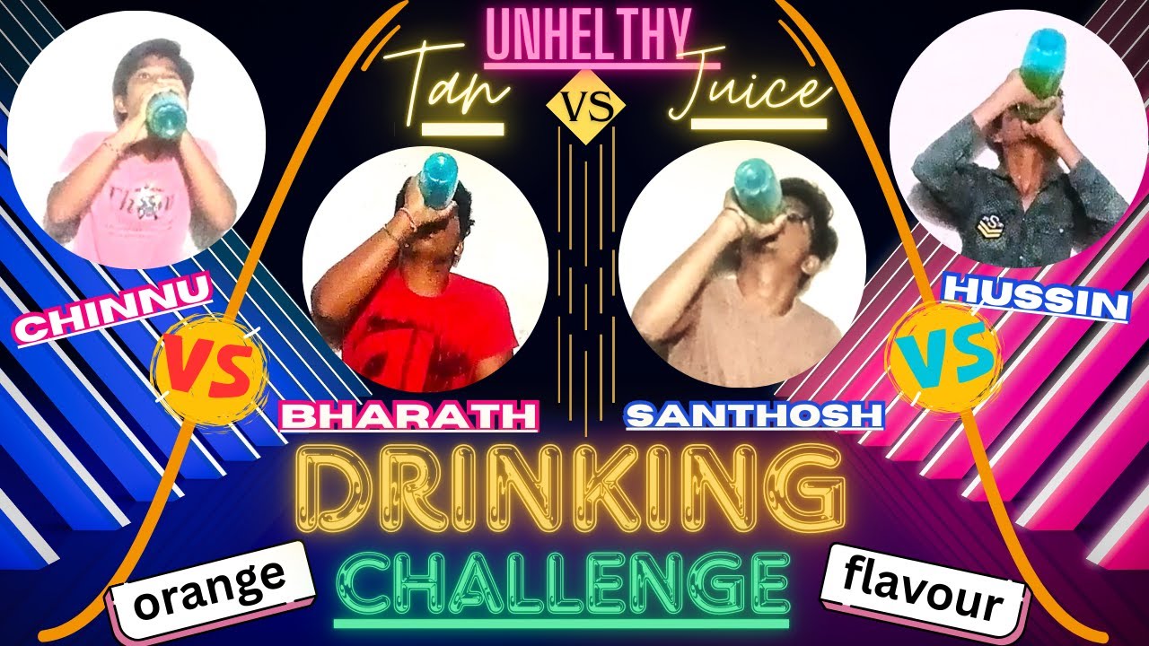 #tan orange juice drinking challenge # crazy video # drinking challenge ...