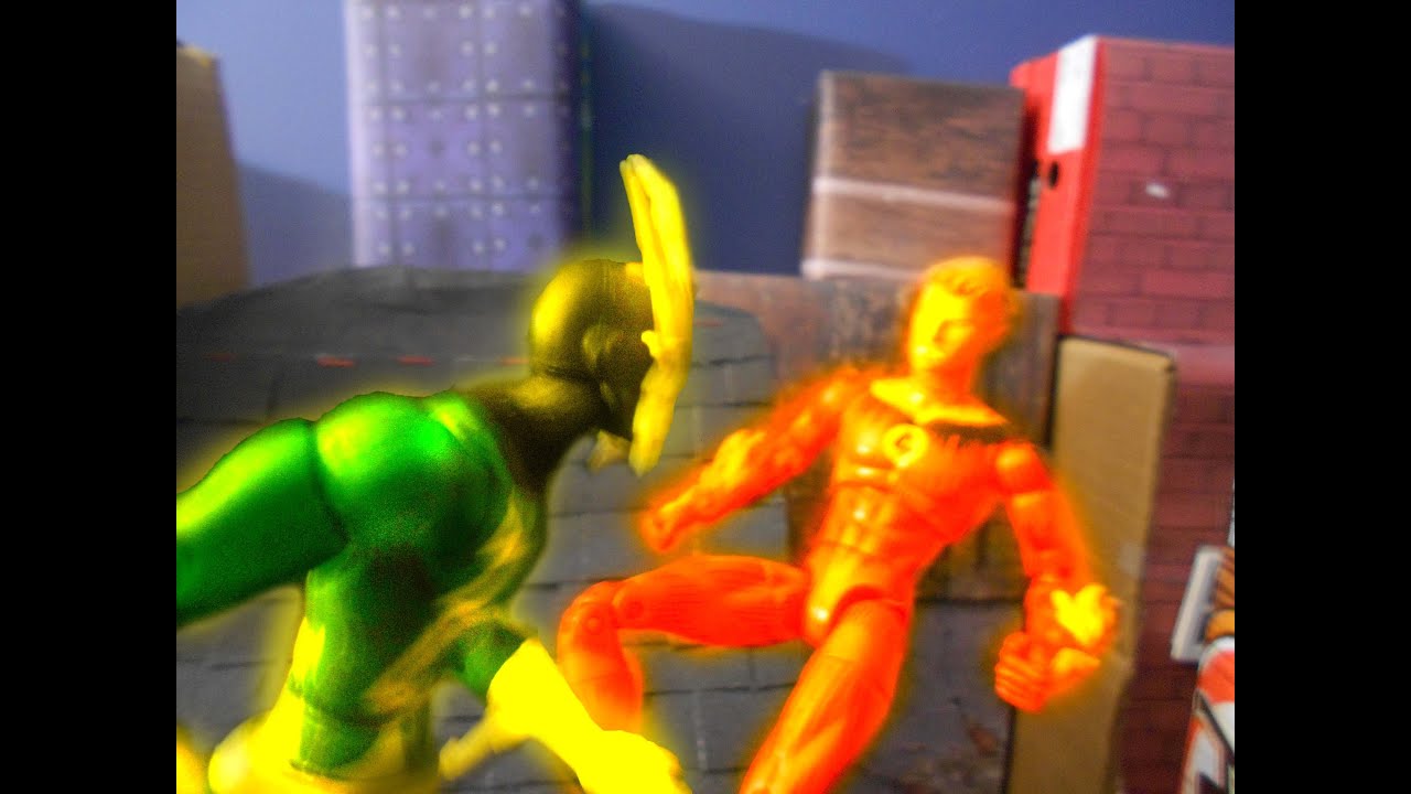 Fantastic Four vs Sinister Six Stop Motion Fight - YouTube