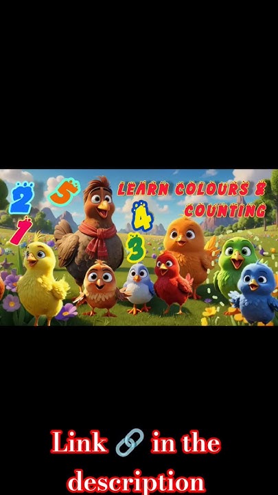 🐥Five Little Chicks and Mama hen🐔A fun Learning Adventure!🌈 learn ...