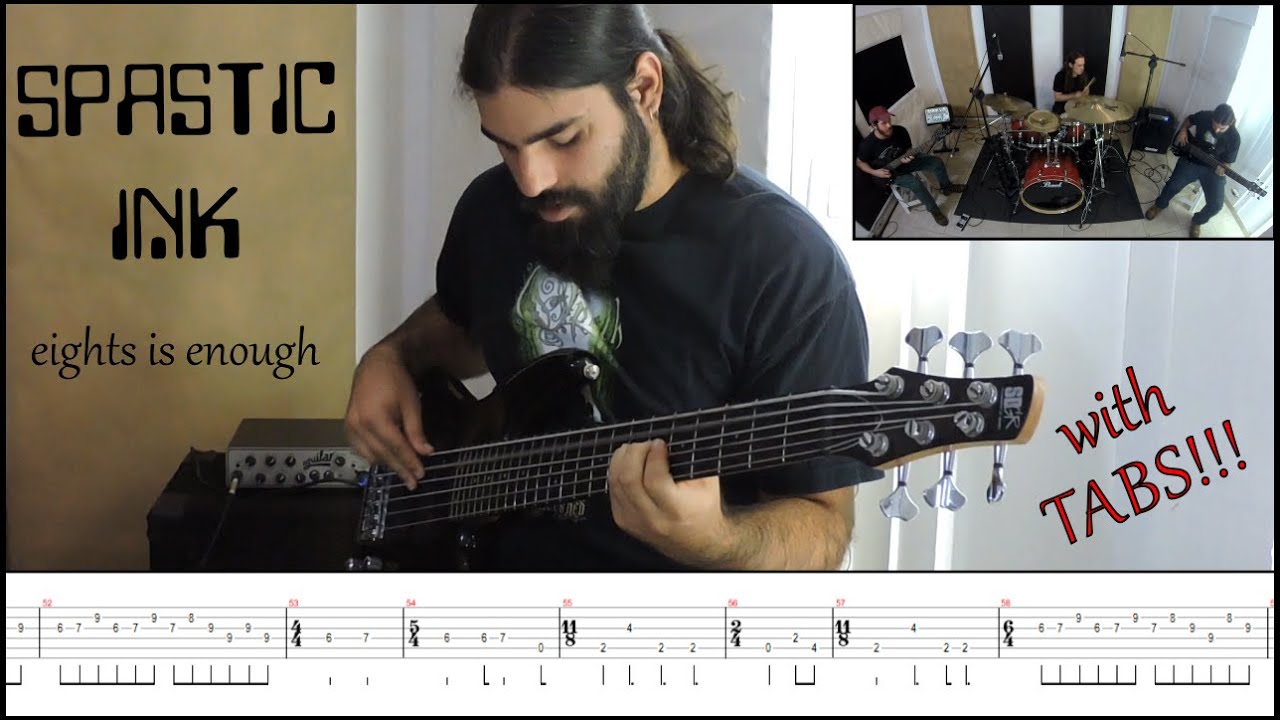 Samuel Chacon - Eights is Enough (Spastic Ink) Bass with Tab - YouTube