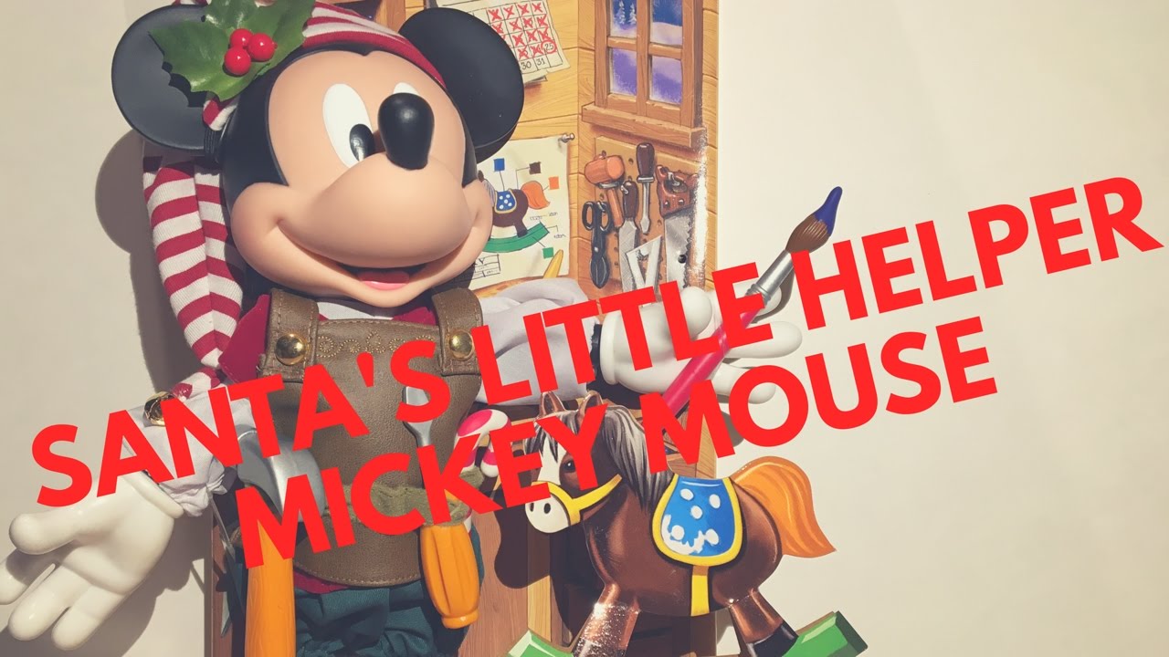Santa's Little Helper Mickey Mouse Doll Review and Unboxing - YouTube