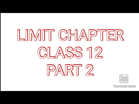 LIMIT CHAPTER CLASS 12 👍 - YouTube
