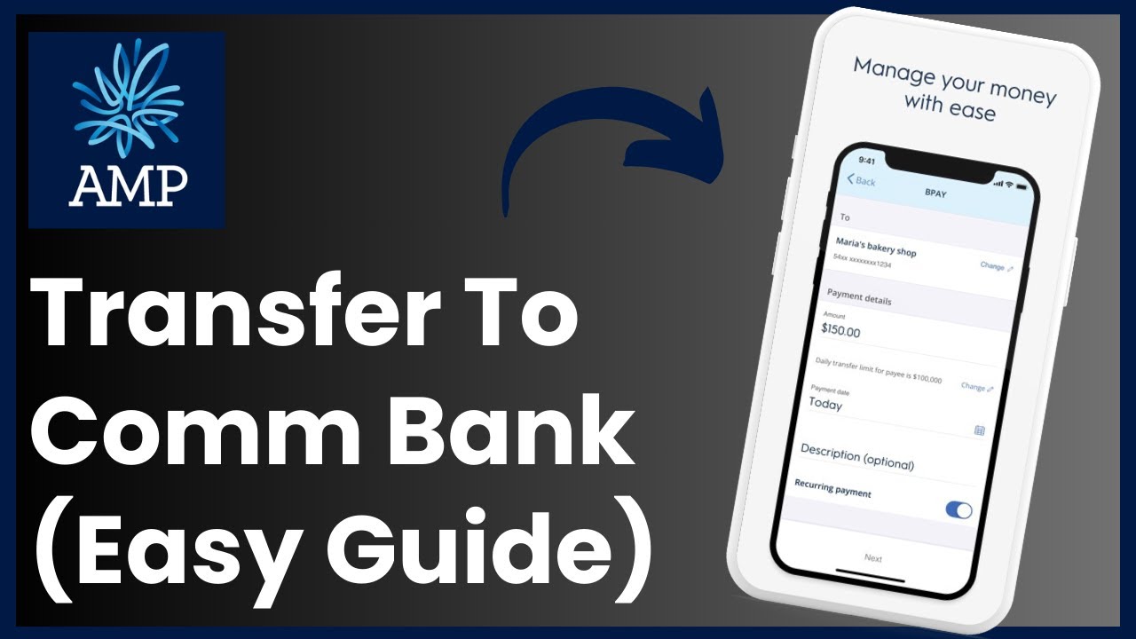 How to transfer money from AMP bank to Commonwealth Bank - YouTube