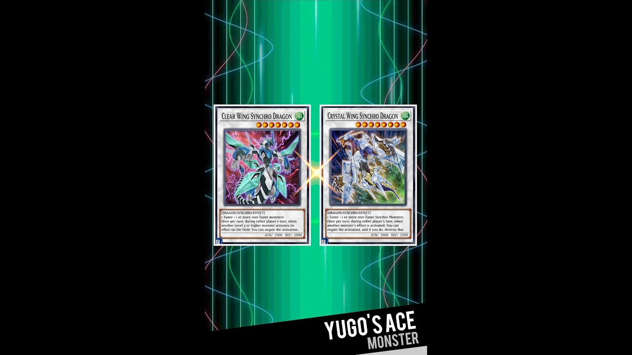 Yugioh Duel Links - Double Synchro! Yugo Summon Clear Wing and Crystal ...