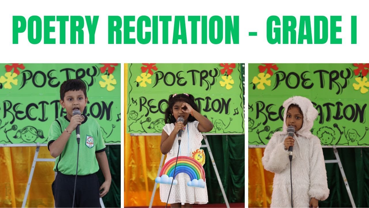 Poetry Recitation | Grade 1 | 2023-24 - YouTube