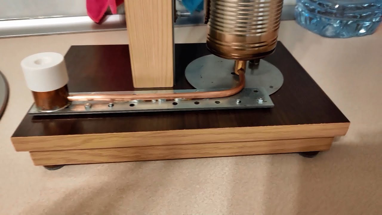 Stirling Engine Fan Spirit burner - YouTube