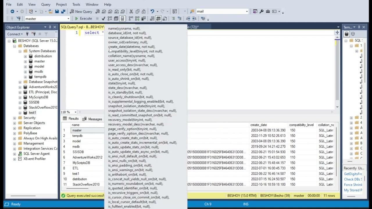 Sql Server Stored Procedure Vs Function With Example شرح بالعربي Youtube
