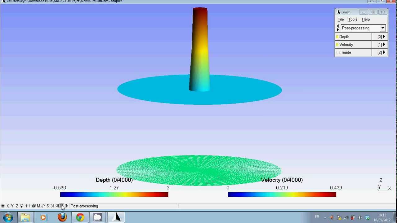 Circular Dam Break CFD (computational fluid dynamics) - YouTube