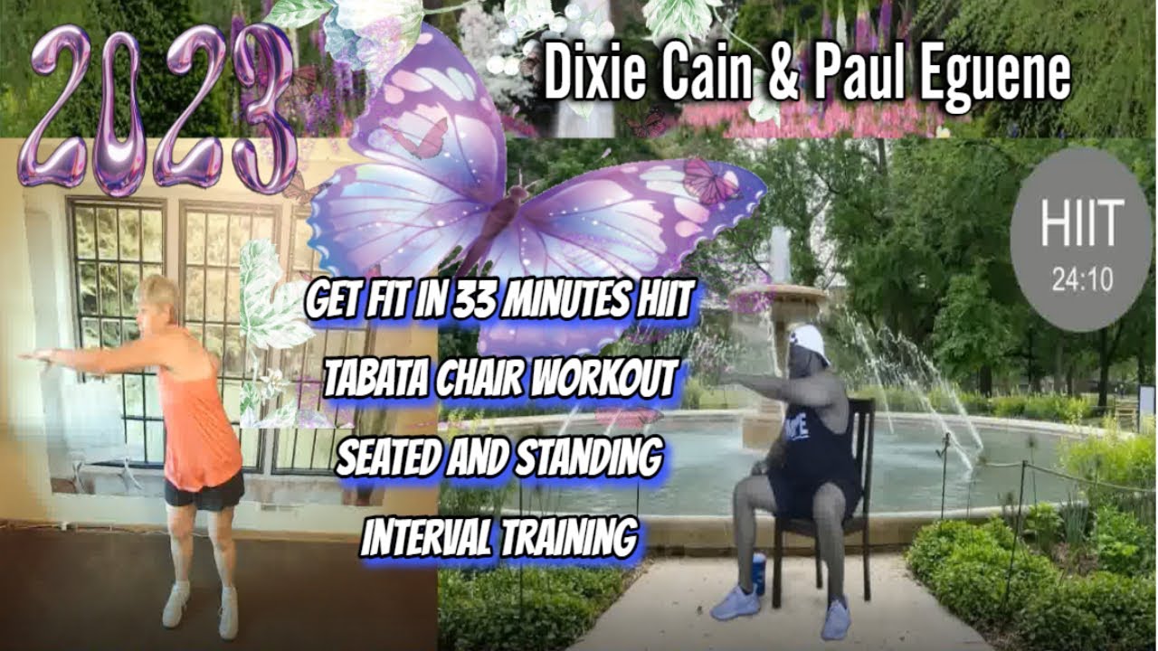 Get Fit In 33 Minutes HIIT Tabata Chair Workout Seated & Standing High ...