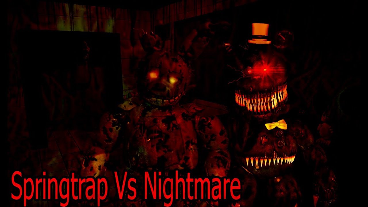 [SFM FNAF] Springtrap vs Nightmare - YouTube