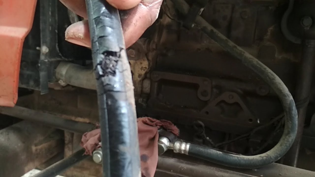 How to Change Power steering cracked hydraulic pipe Reasons of leaking ...