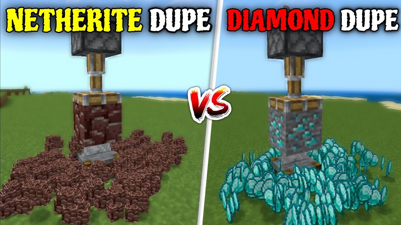 2 BEST Diamond And Netherite Duper for Minecraft 1.20 Bedrock & Pocket ...