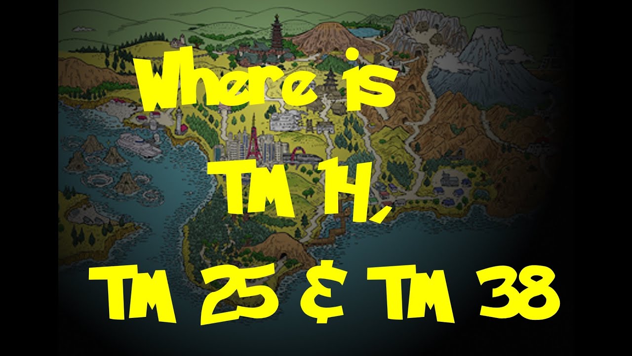 Where Is: TM 14 Blizzard, TM 25 Thunder & TM 38 Fire Blast (Pokemon ...