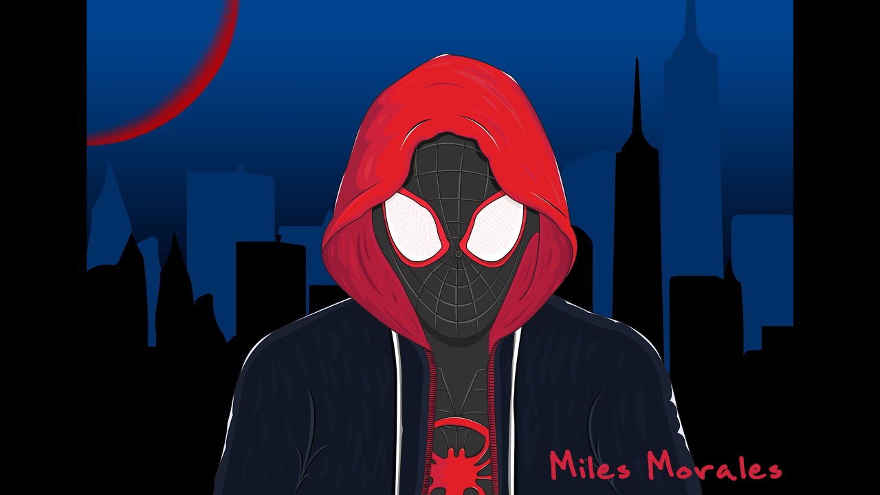Miles Morales Vector Illustration - YouTube