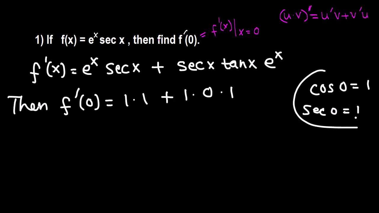 Calc I: Product rule example 1/4 - YouTube