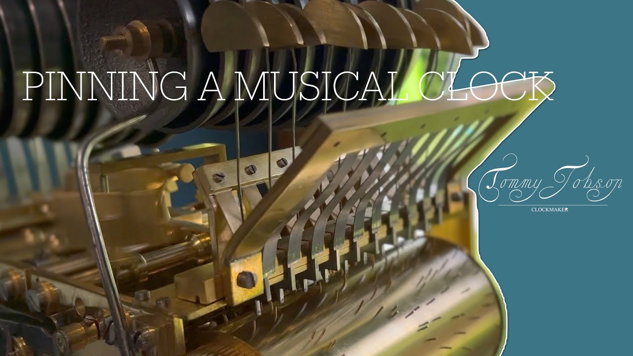 MUSICAL CLOCK - Drilling and pinning a musical clock cylinder. - YouTube