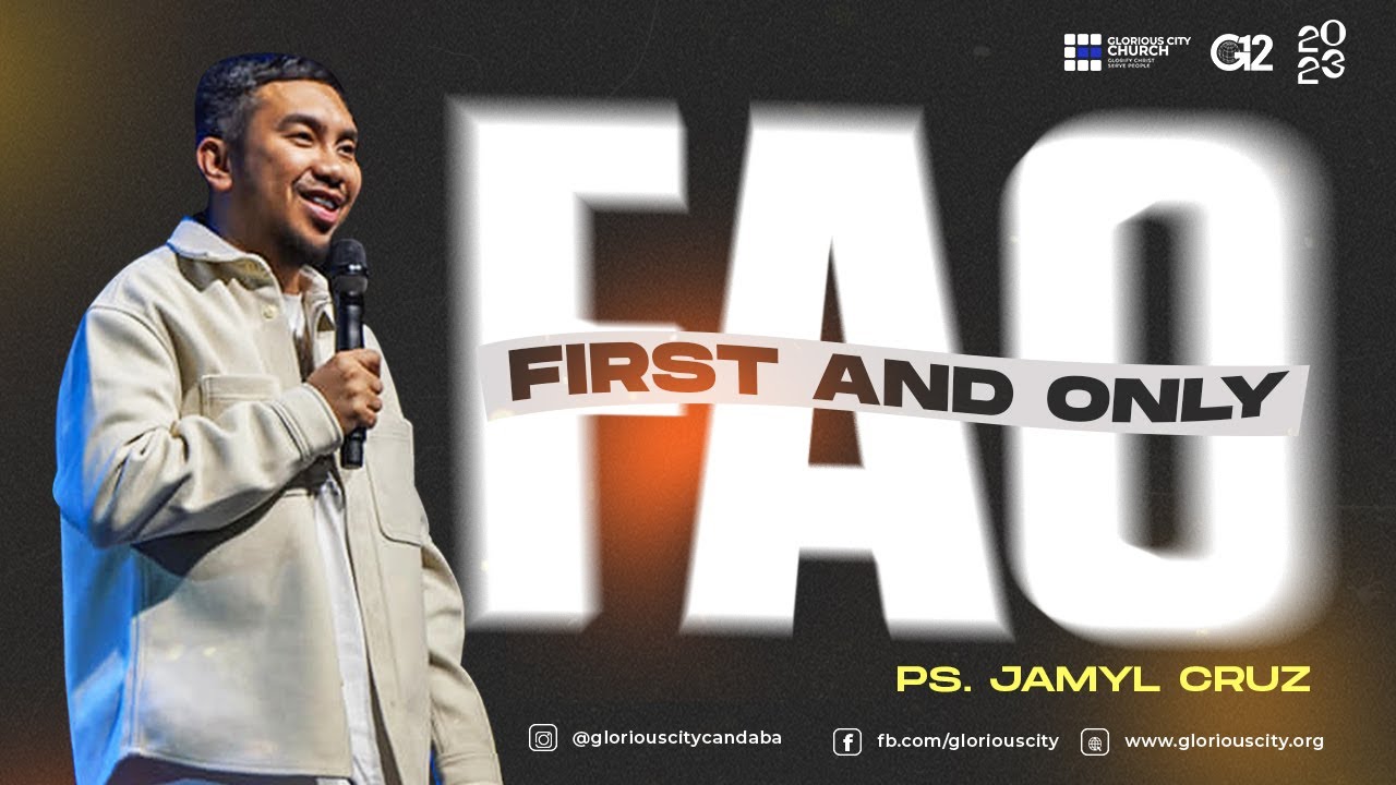 First And Only | Pastor Jamyl Marc Cruz - YouTube