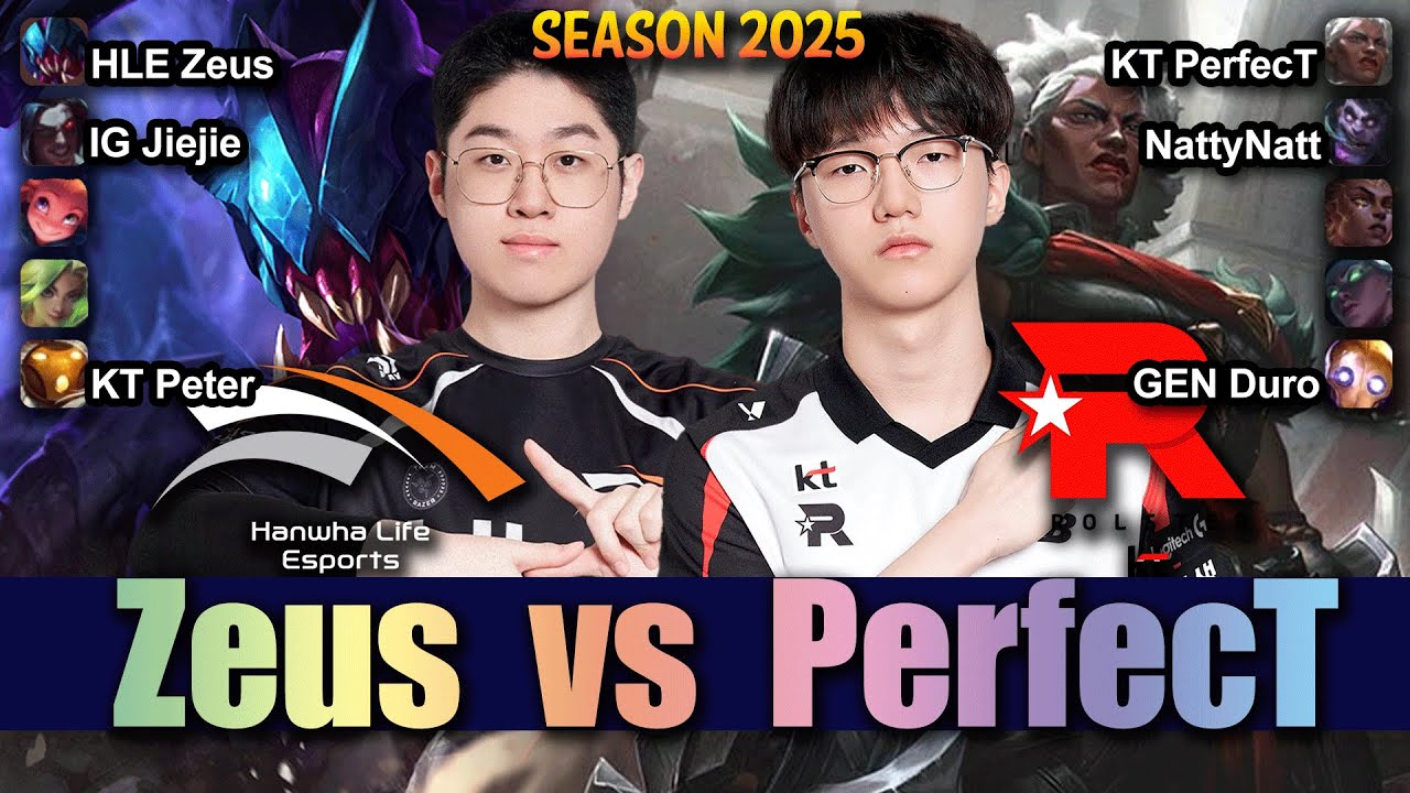 KT PerfecT vs HLE Zeus - PerfecT AMBESSA vs Zeus REK'SAI Top - Patch 25.18 KR Ranked | lolrec ...