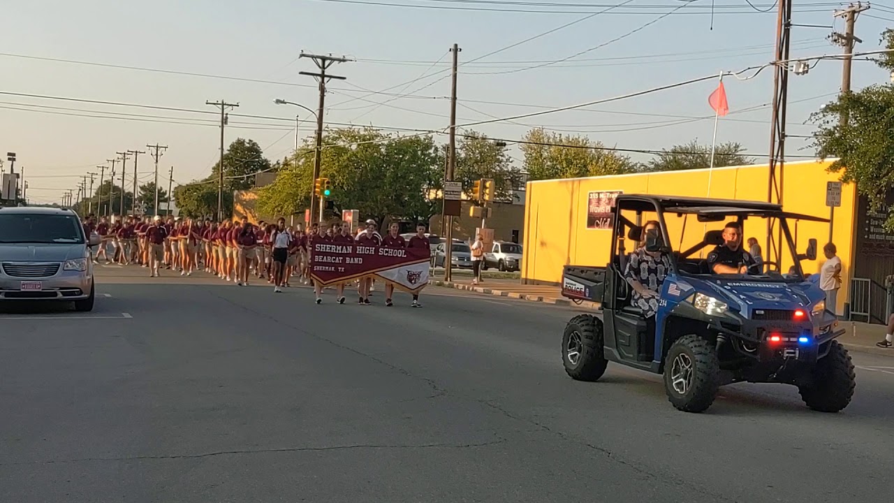 Sherman homecoming parade 2019 - YouTube