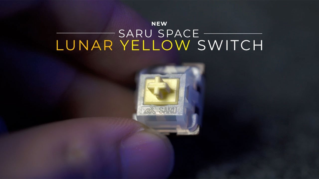 SARU LUNAR YELLOW SWITCH TYPING TEST - YouTube