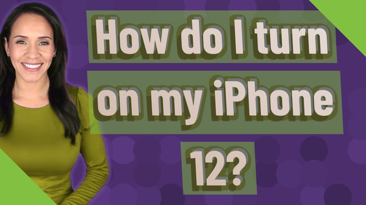 How do I turn on my iPhone 12? - YouTube