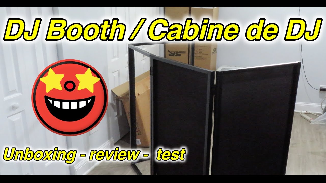 Unboxing Review Test feed back DJ BOOTH CABINE DE DJ - YouTube