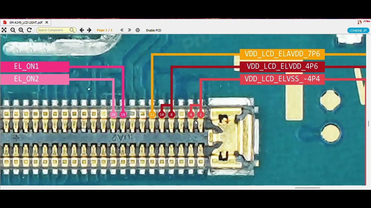 Samsung A24 lcd light schematic diagram solution - YouTube
