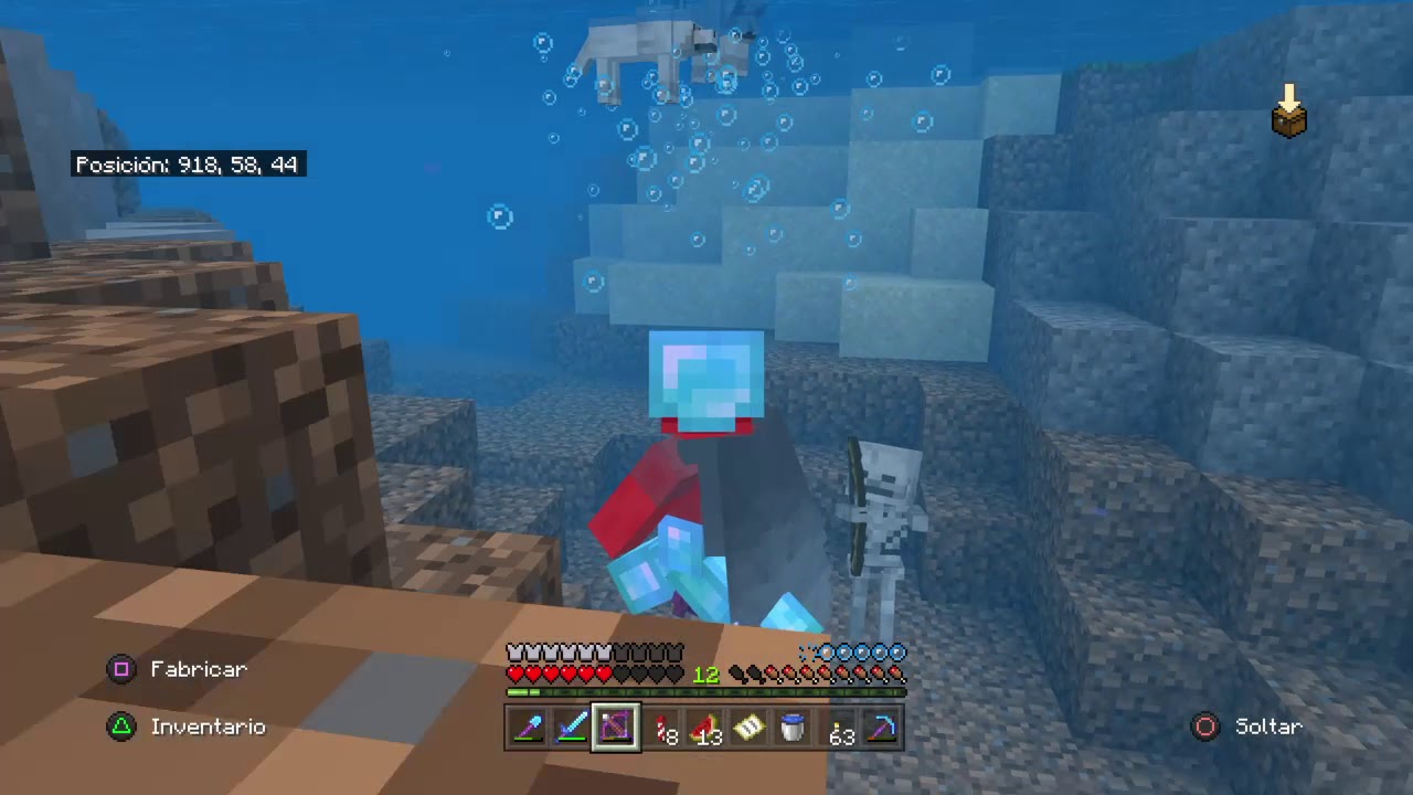 Minecraft_Esqueleto ahogado - YouTube