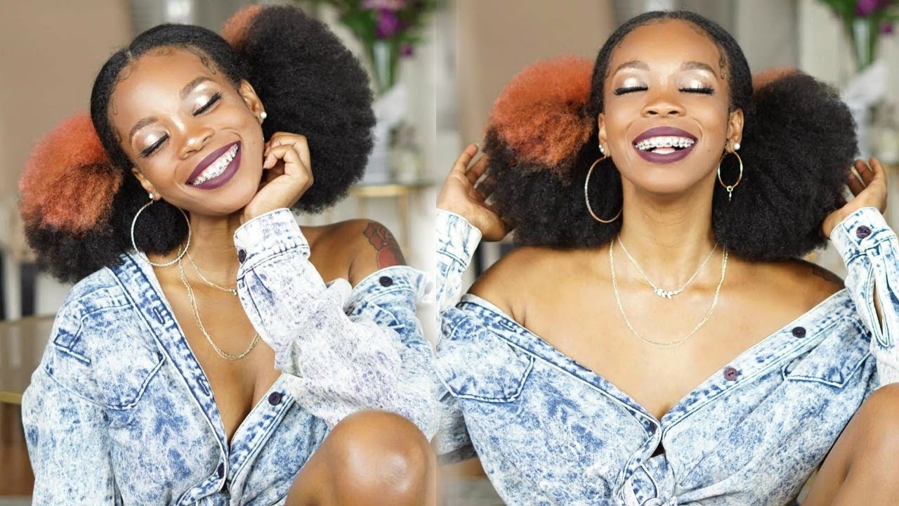 Double Low Puffs | 4c Natural Hair Tutorial *giveaway closed* - YouTube