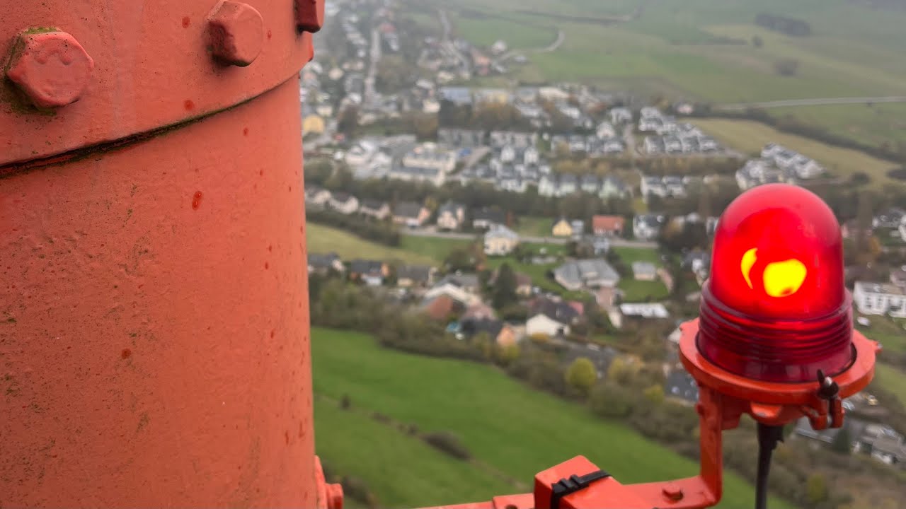 215 meter climb into the clouds - YouTube