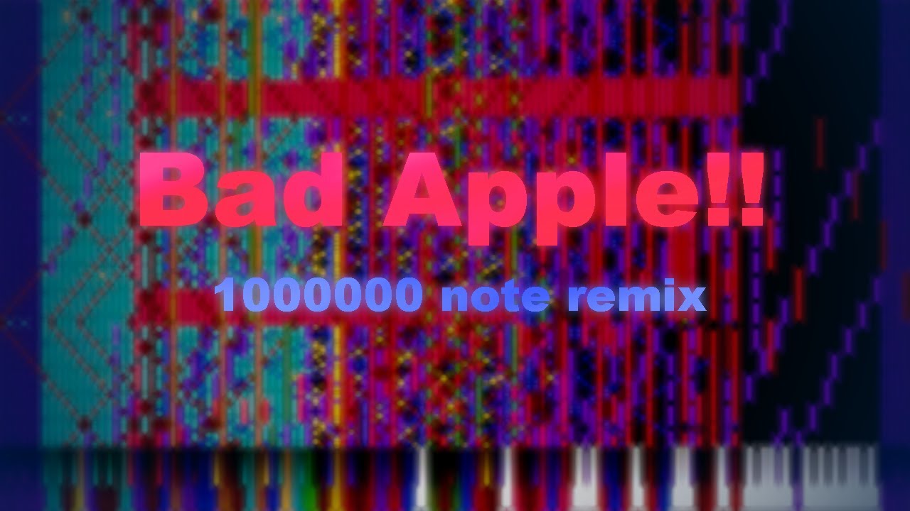 [black midi] bad apple 1000000 redo - YouTube