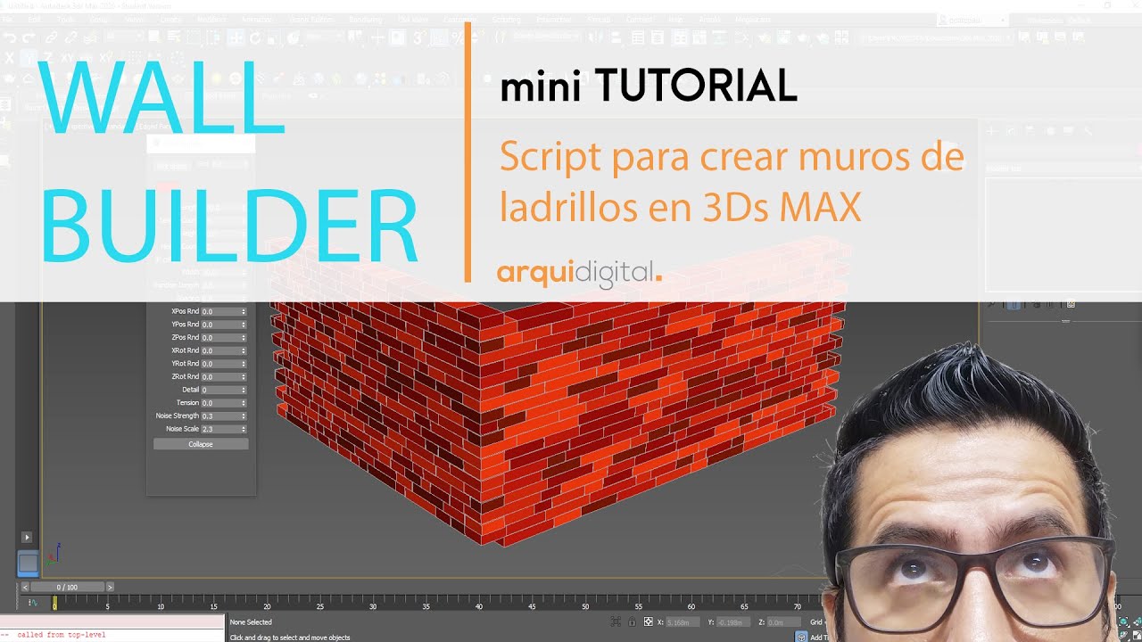WALLBUILDER: Script para hacer muros de ladrillo en 3Ds MAX - YouTube