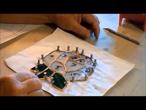 Beginning Stained Glass Lesson Sample from my DVD - YouTube