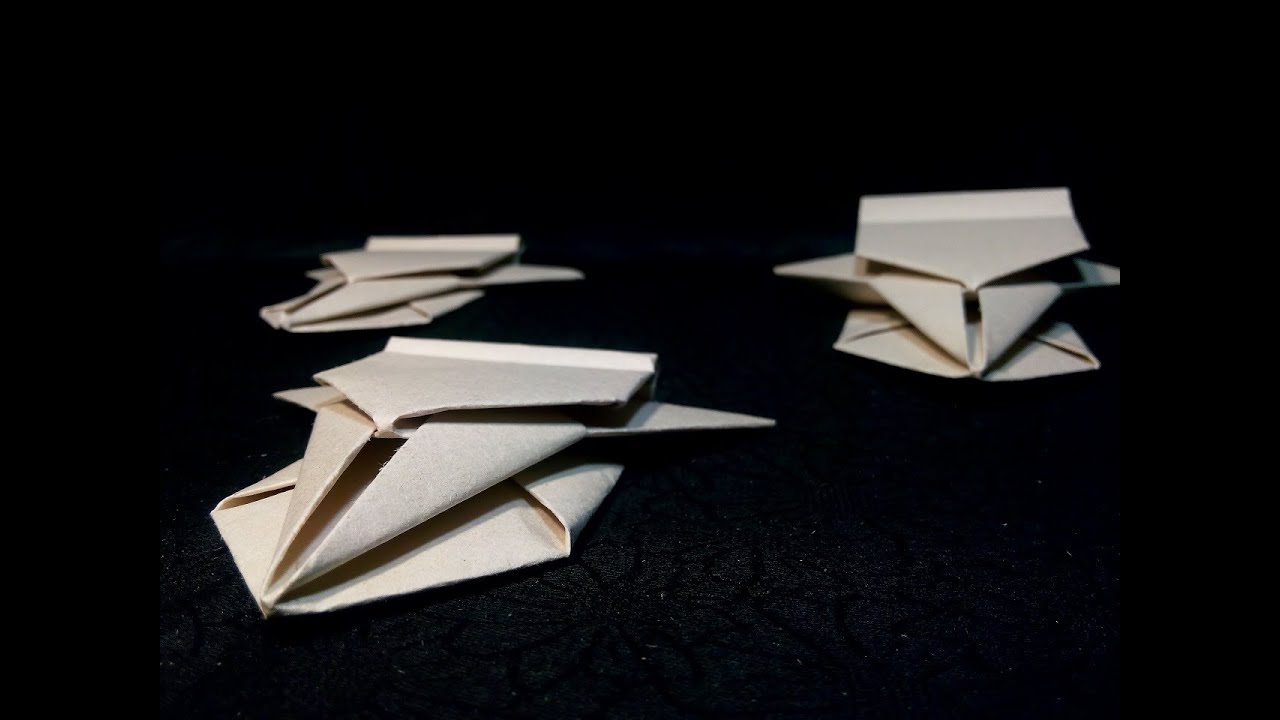 Origami 3: How to make a Paper Space Ship - YouTube