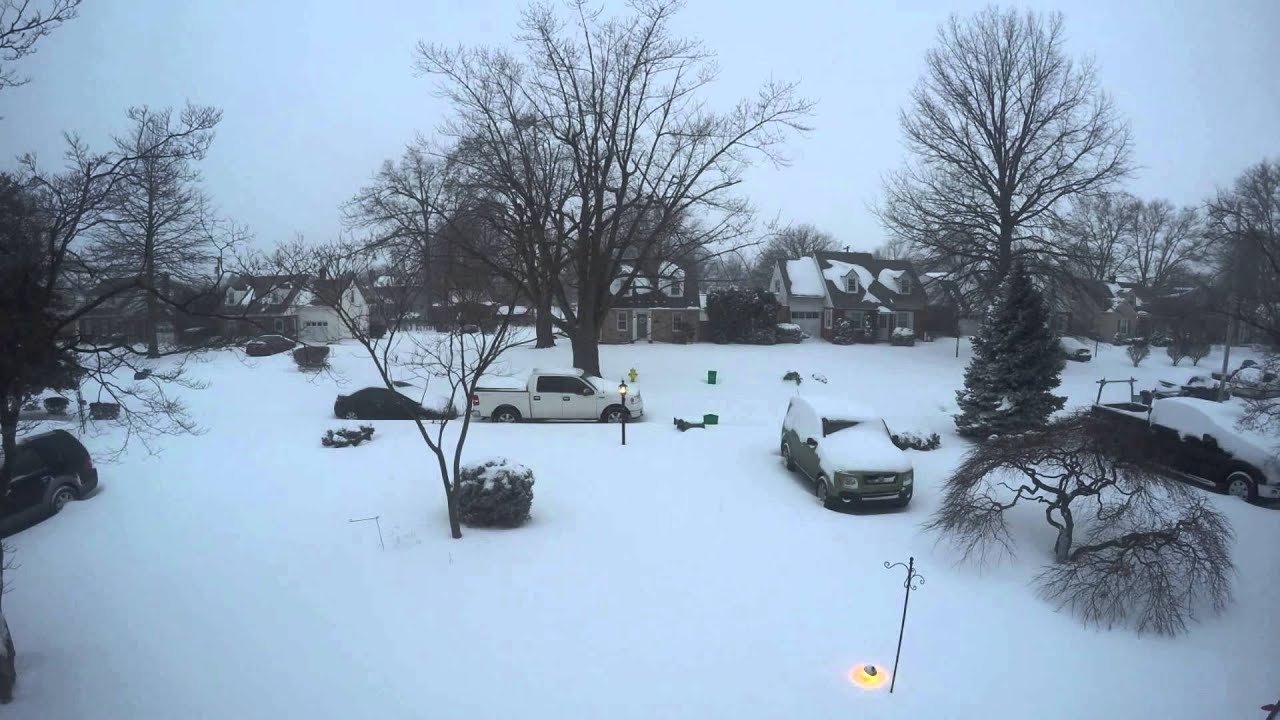 Winter Storm Jonas Time Lapse 2016 - YouTube