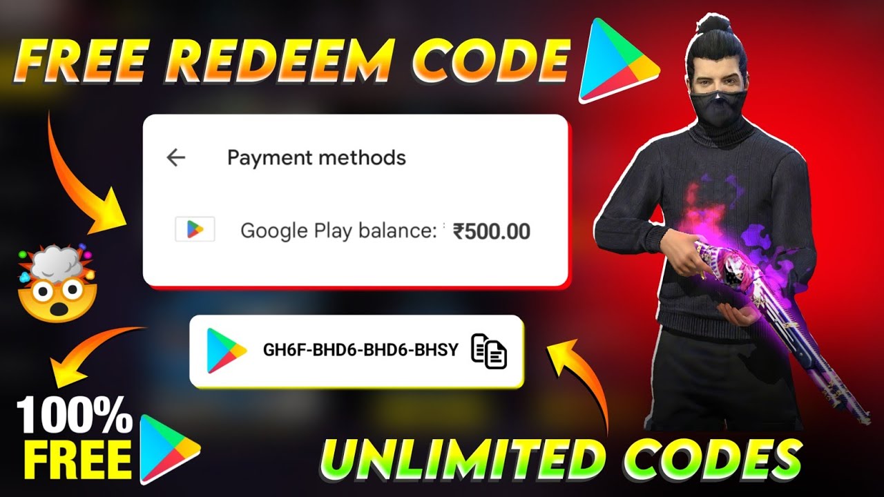 100% FREE Google play REDEEM CODE, google play gift card, How to get ...