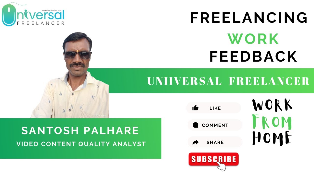 Santosh Palhare shared his working experience | @Universal Freelancers ...