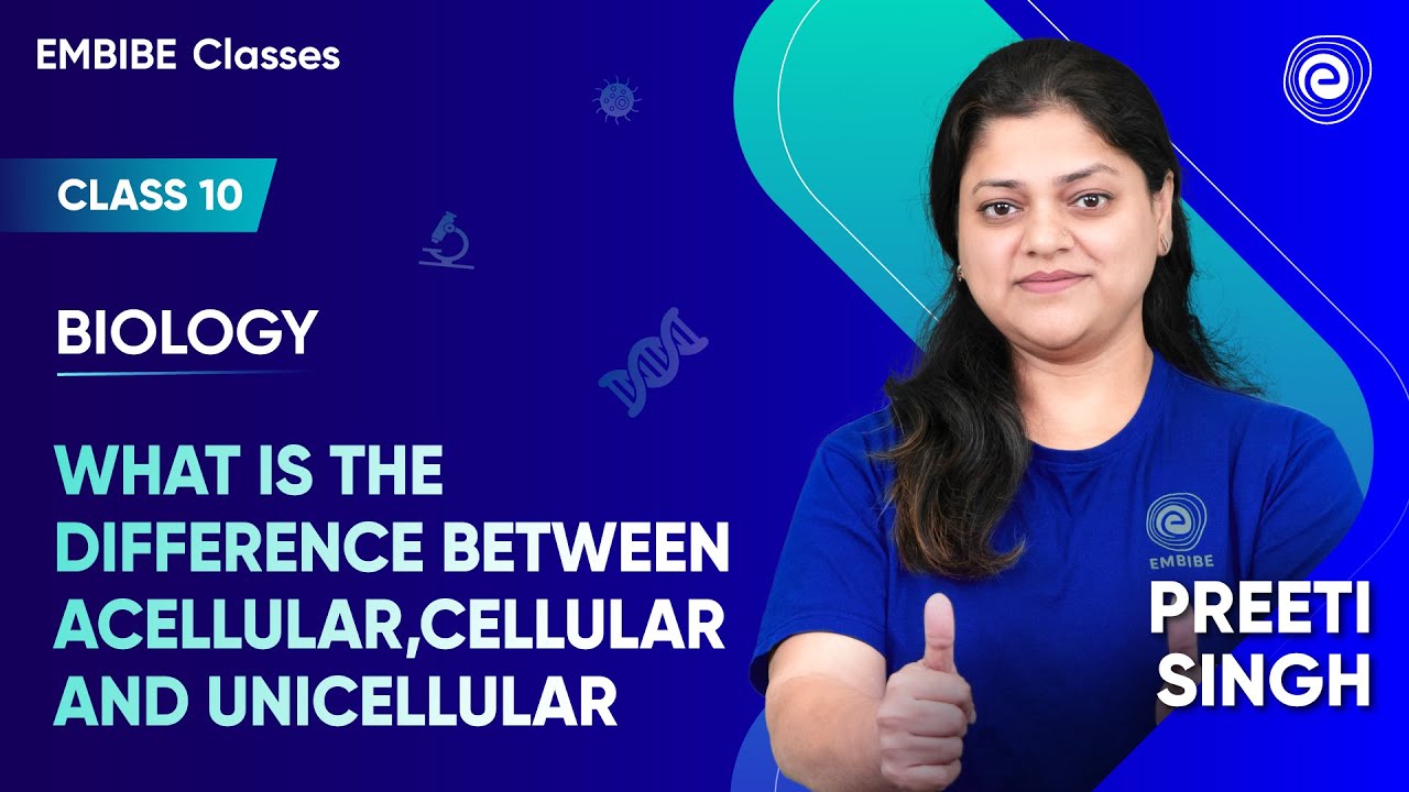 What is the difference between Acellular, Cellular, and Unicellular ...