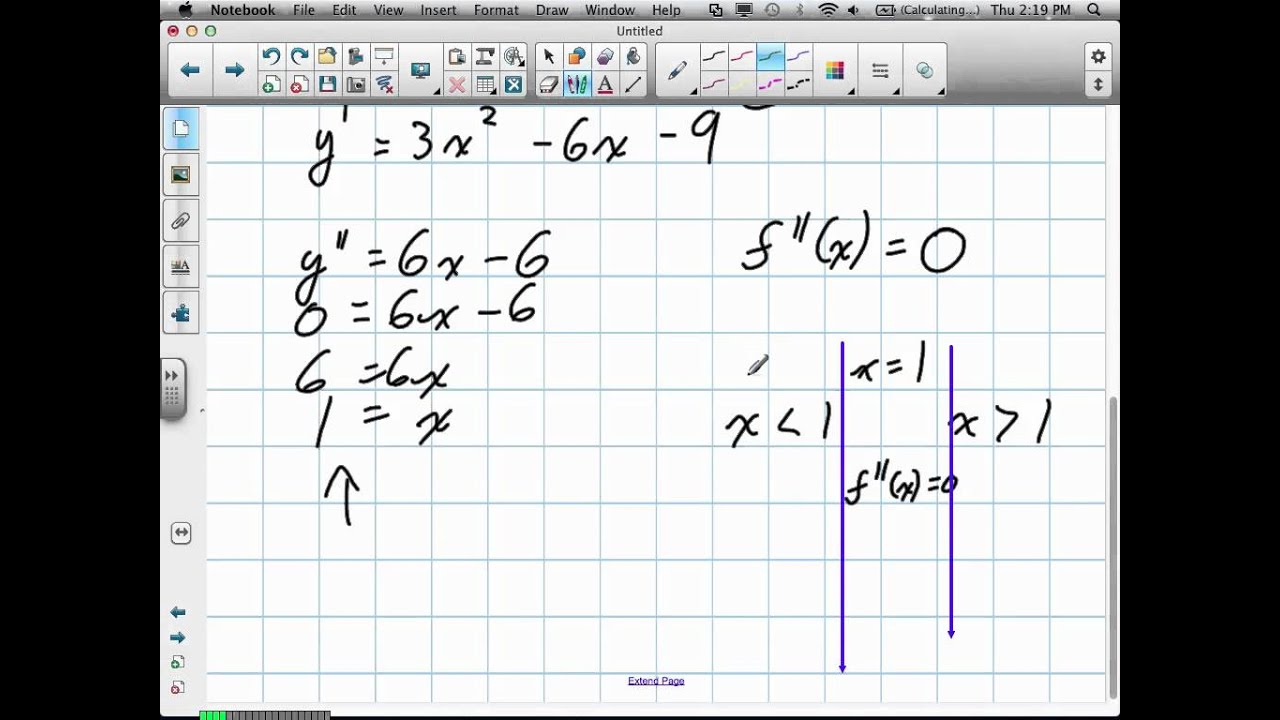 Concavity and Points of Inflection Grade 12 Calculus Lesson 4 4 7:19:12 ...