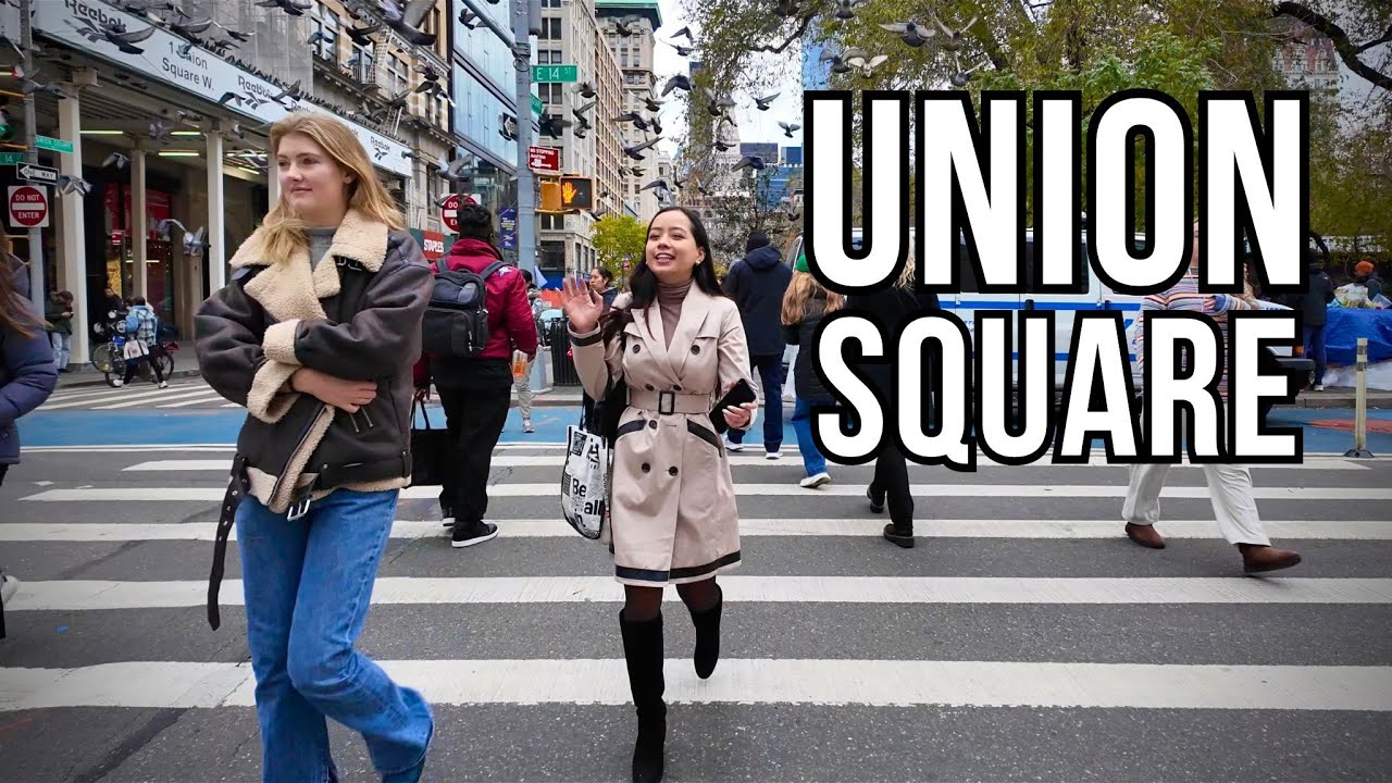 NEW YORK CITY Walking Tour [4K] - UNION SQUARE - YouTube