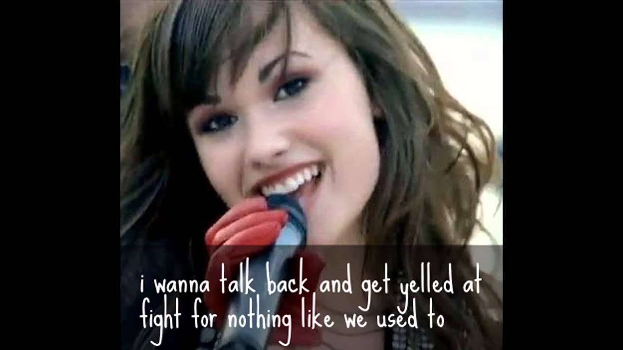 Demi lovato get back lyrics - YouTube
