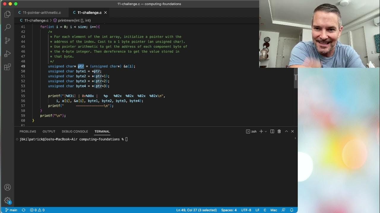 11 Challenge Solved (Pointer Arithmetic in C) - YouTube