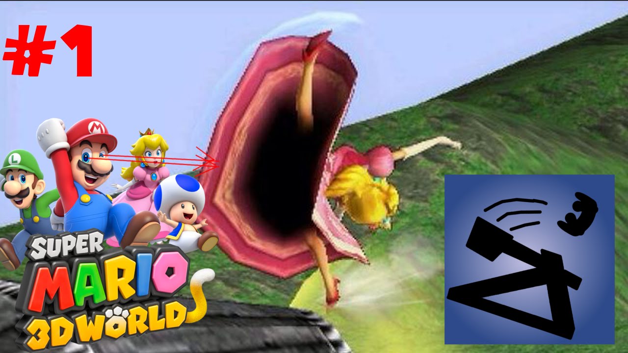 LOOKING UP PEACH'S DRESS! - Super Mario 3D World #1 - YouTube