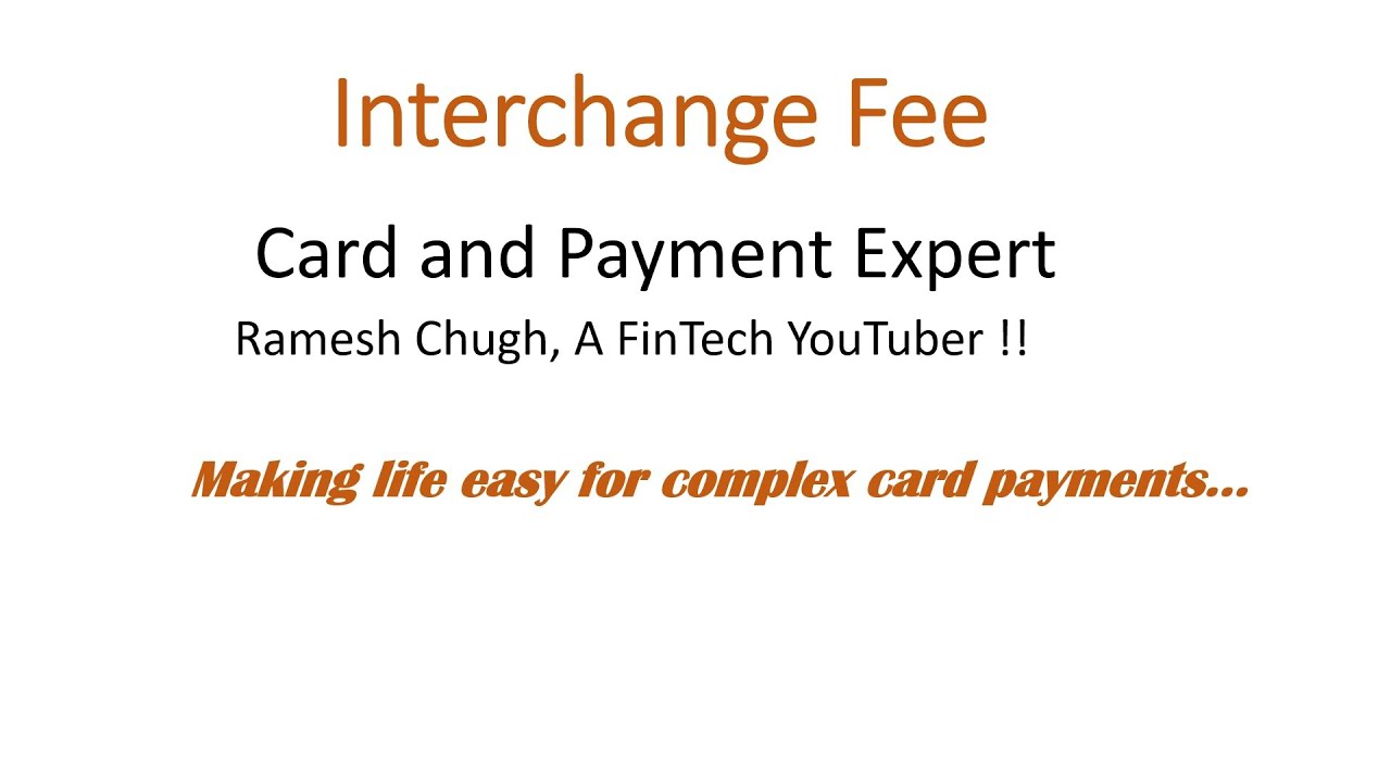 Chapter#17 - Interchange Fees | MDR - Merchant Discount Rate | What is ...