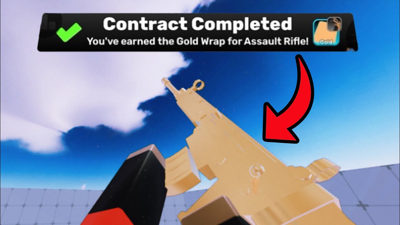 So I UNLOCKED THE GOLD AR SKIN In Roblox Rivals - YouTube