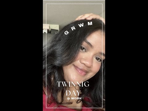 Get Ready with me for a twinning day at work 💓 - YouTube